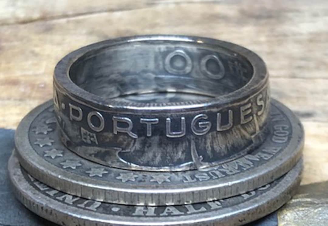 Portugal Coin Ring Silver 5 Escudos - Etsy