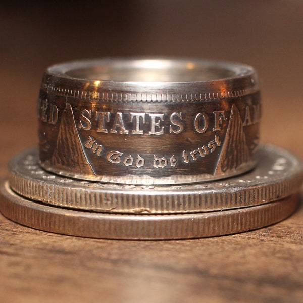 Mens Silver Dollar Ring - Etsy