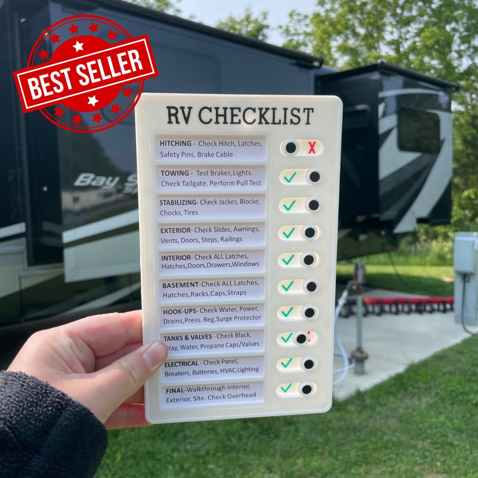 RV Checklist Before Leaving customizable, Camping Essentials, Visual ...