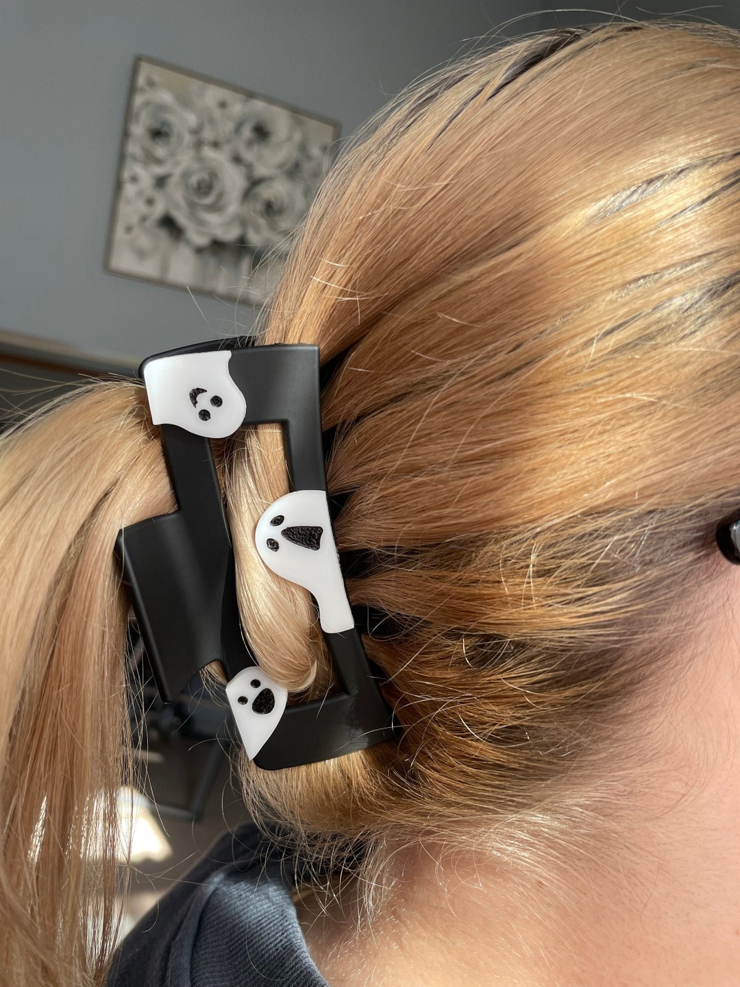 Three Little Ghosts Hair Clip | Women’s Claw Clip | Halloween Hair ...