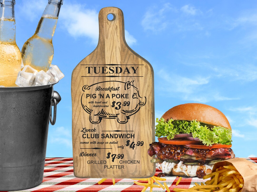 Supernatural Cutting Board: Pig and a Poke | Dean Winchester Decor | TV ...