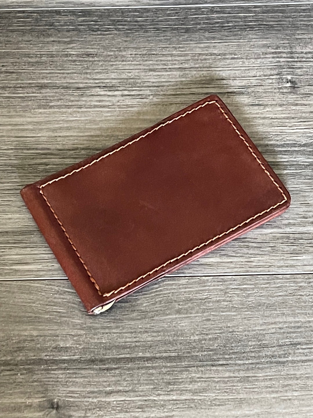 Wickett & Craig Chestnut Bridle Money Clip Wallet - Etsy