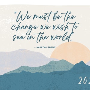 Printable Inspirational Calendar - Etsy