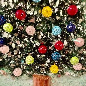 Christmas Tree, Resin Art, Christmas Decor, Crushed Glass Christmas ...