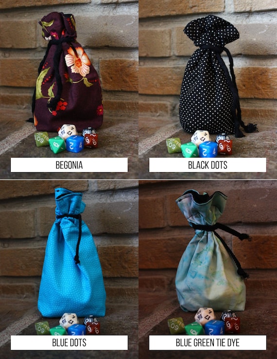 Drawstring Dice Bags D&D Dice Bag | Etsy
