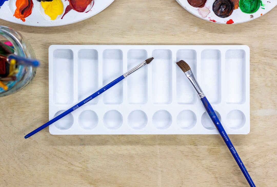 Rectangle Paint Palette - 3D Print File - Etsy