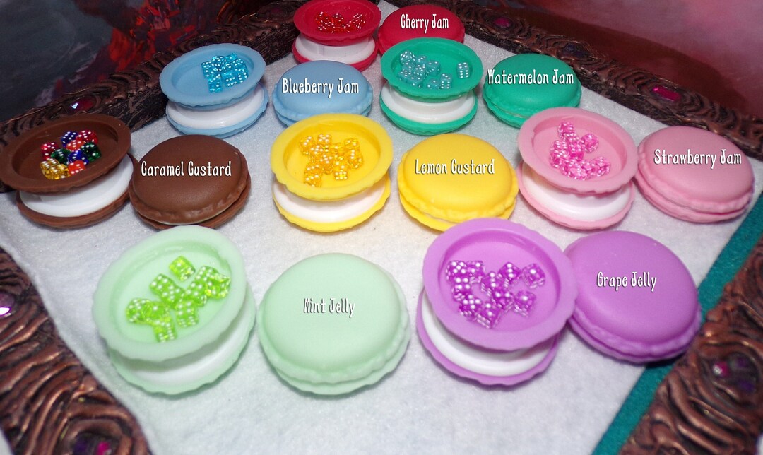 Scented Sweet Sneak Attack Teeny Tiny D6 Dice Set W/macaron Storage ...