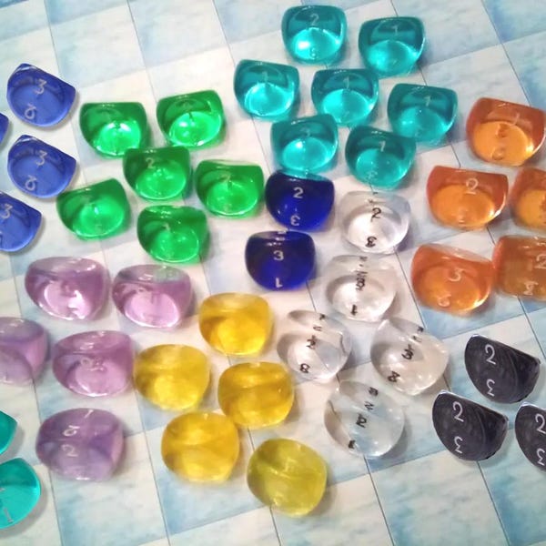 Three Sides Dice - Etsy