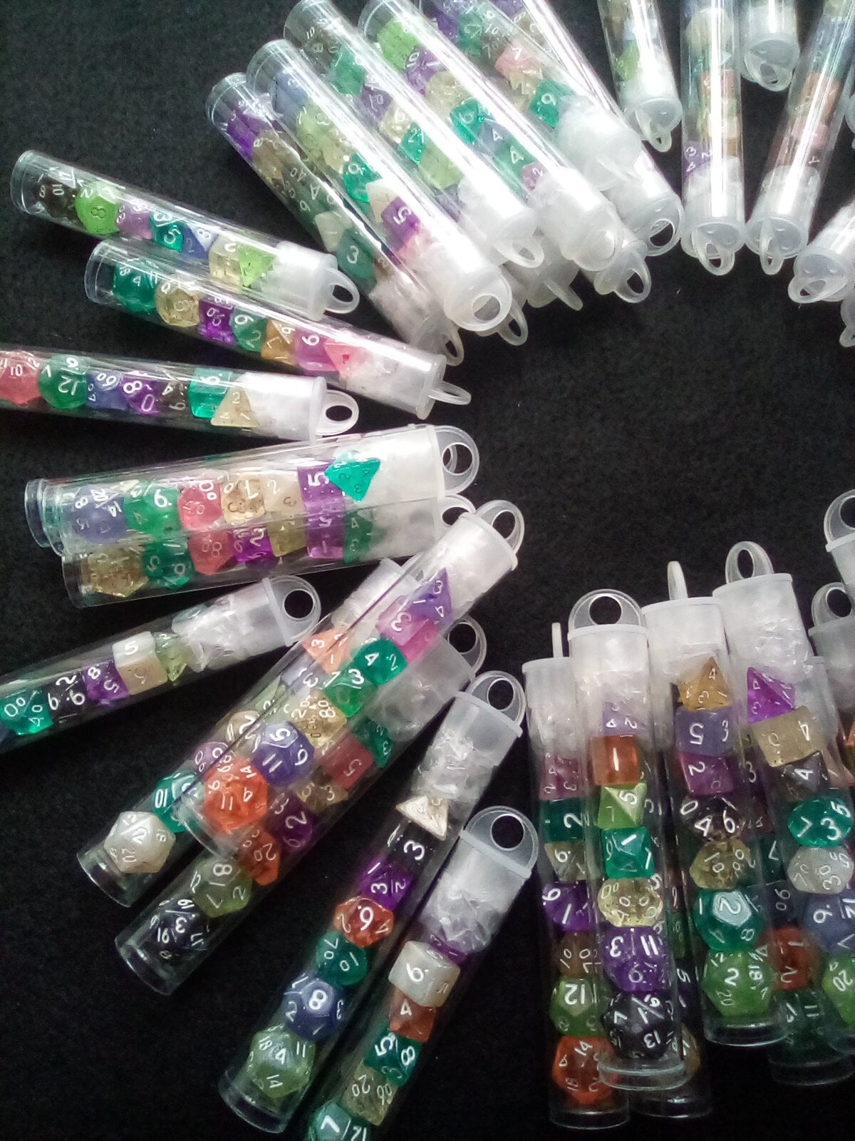 Misfit Mismatched Resin Tiny Polyhedral Dice Set - Etsy