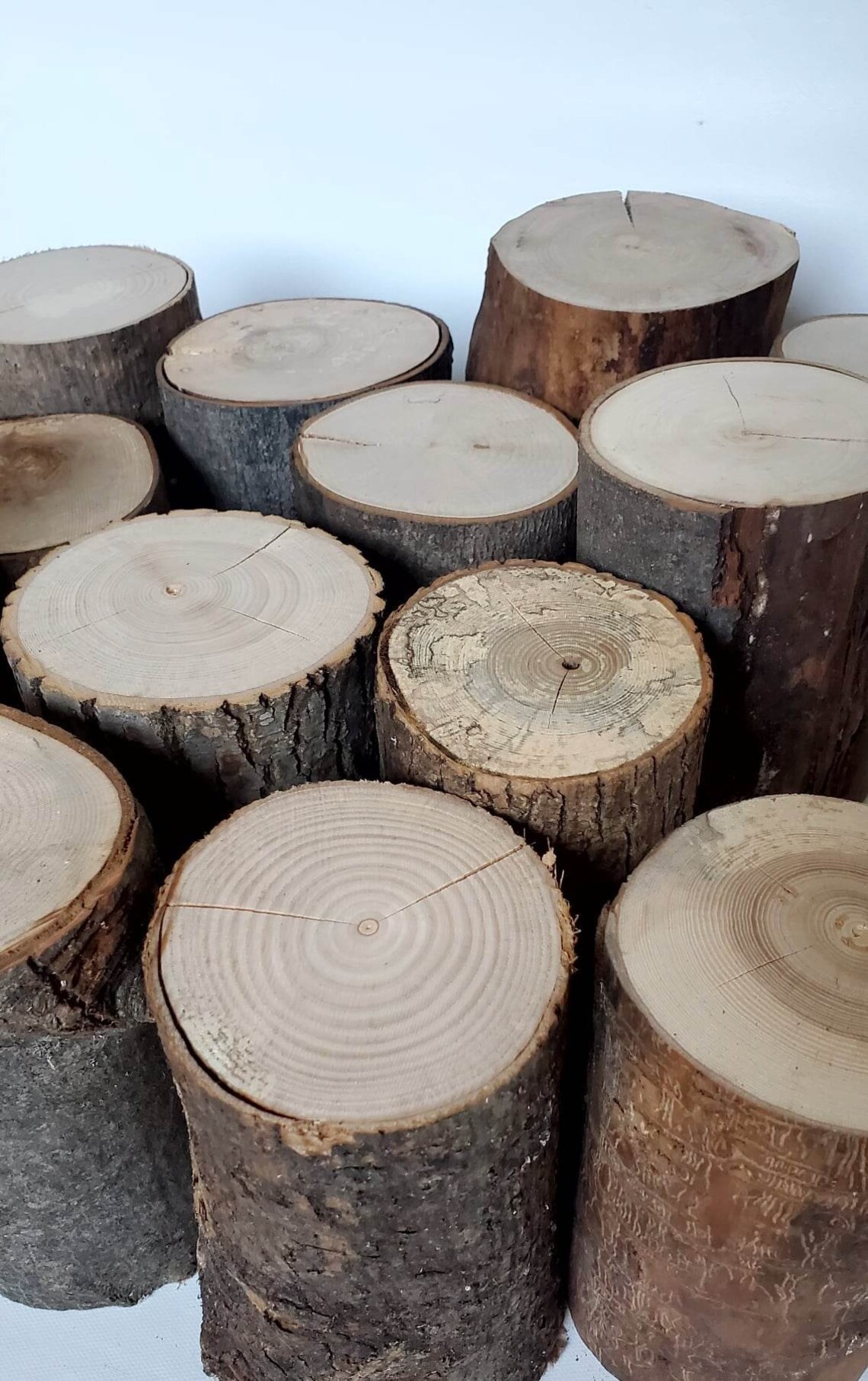 3 to 4 Inches Diameter / Height 6 to 8 Inches / Hardwood Logs - Etsy