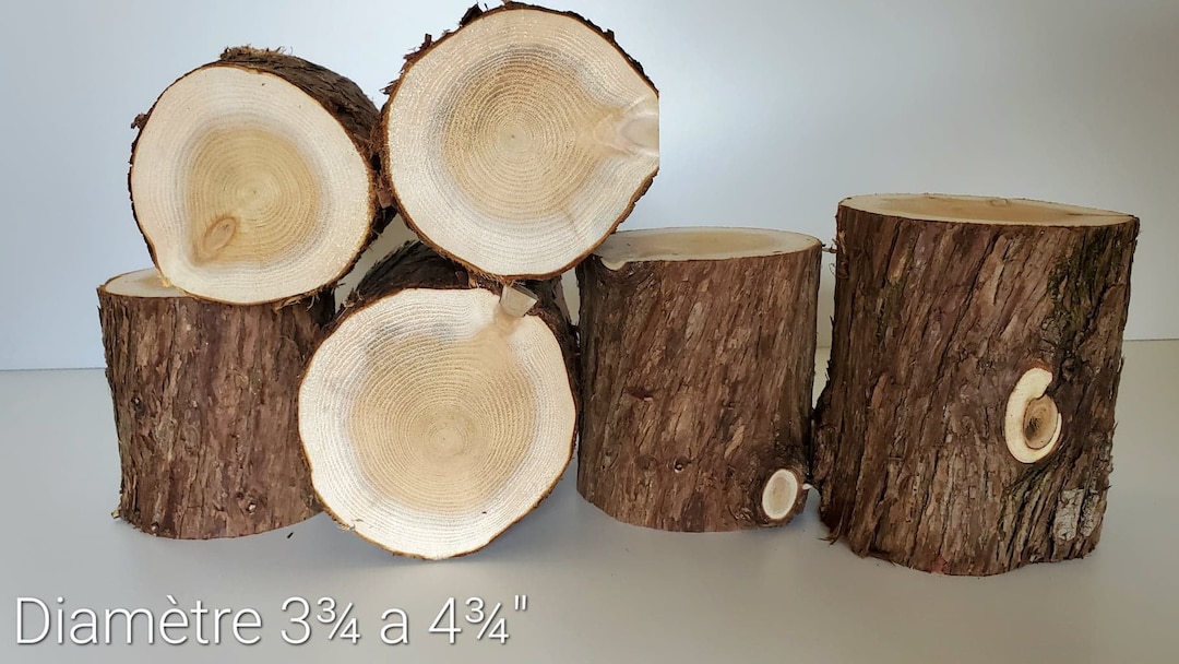 3.75 to 4.75 Inches Diameter / Small Cedar Log / Natural / Rustic - Etsy