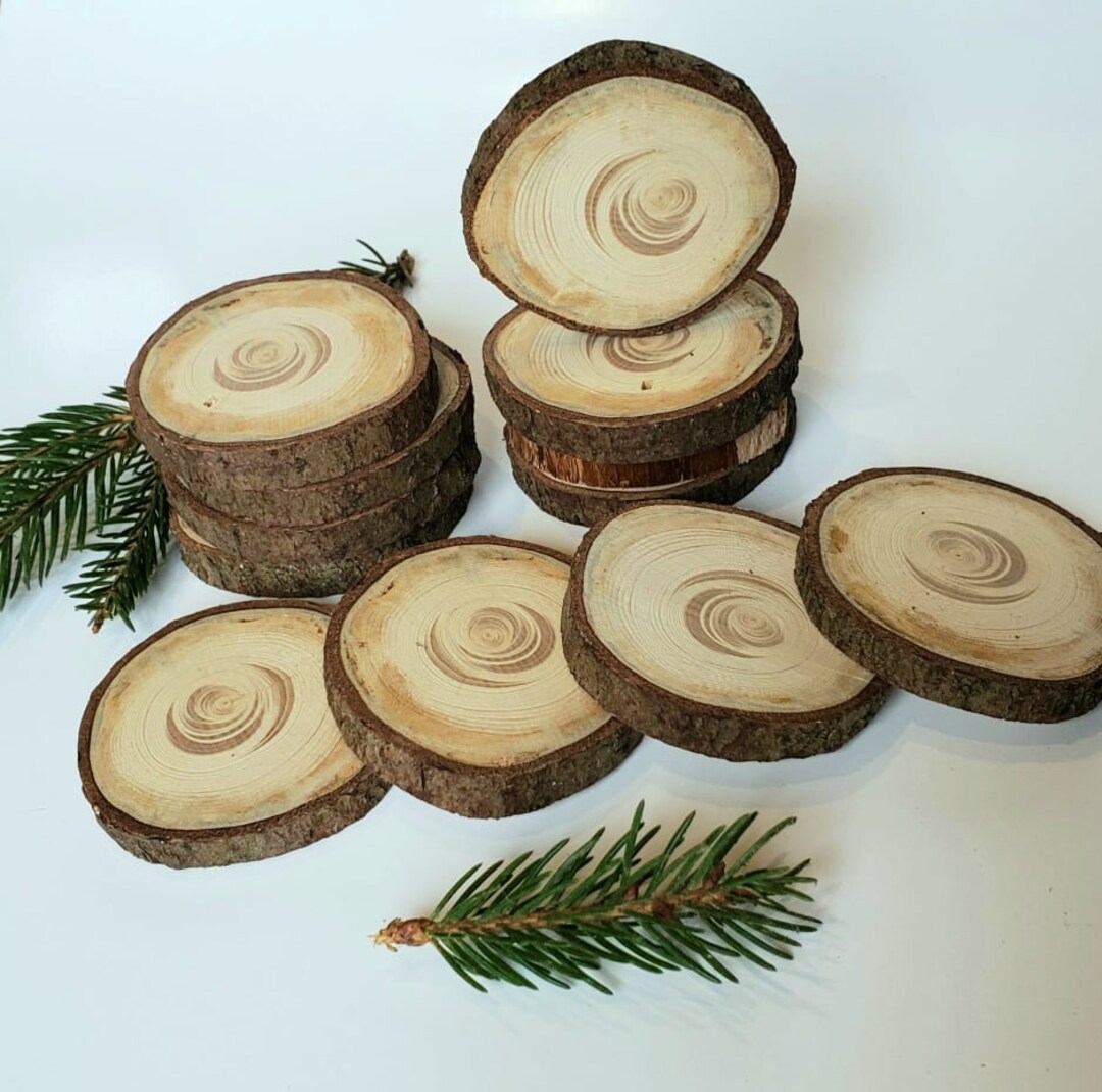 14 Spruce Rounds / Wood Slice 2.5 Inch Diameter / Craft Supplies / - Etsy