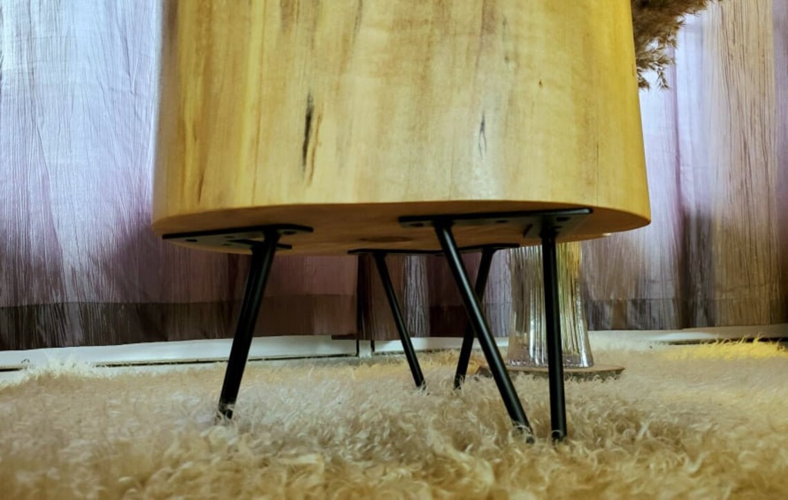 Small Hardwood Coffee Table Log Stump Log Furniture - Etsy