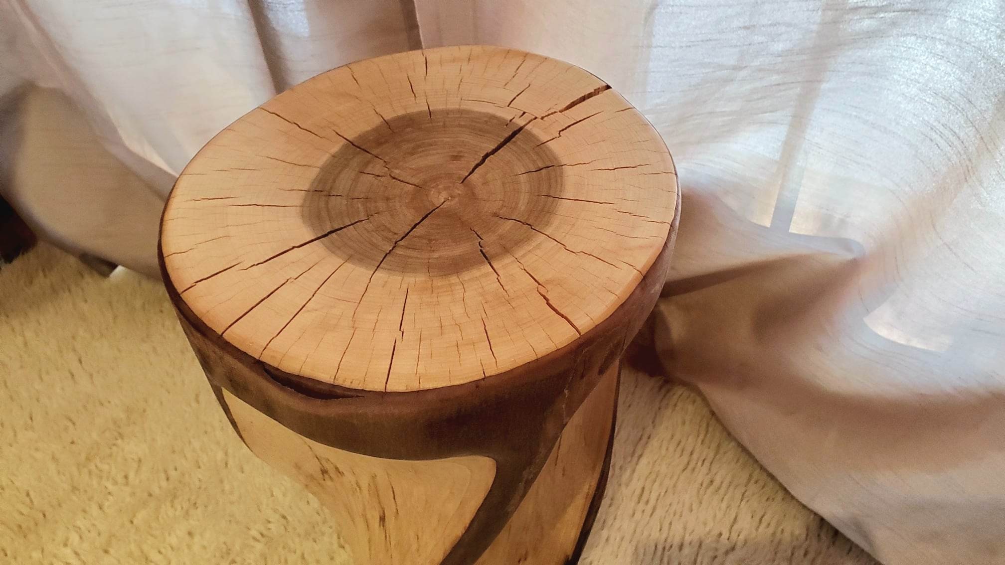 Twisted Log / Handmade / Maple Wood / Tree Stump / Rustic - Etsy