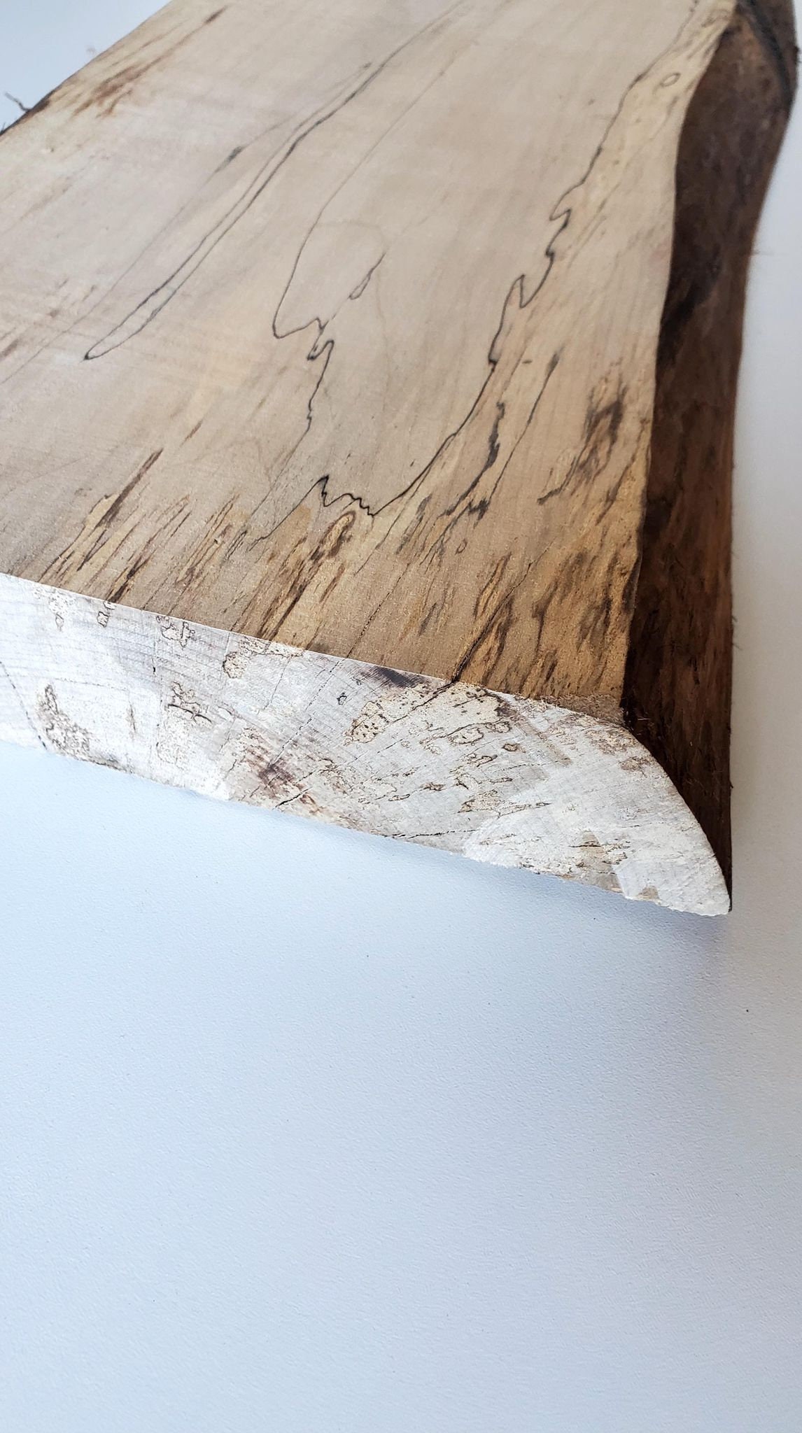 Live Edge Slab / Spalted Maple / Live Edge Wood / Raw and Dry / Plank ...