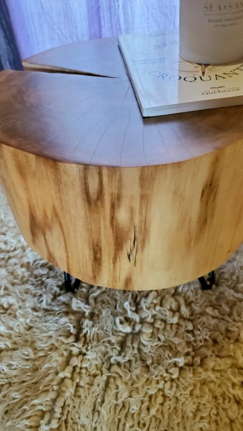 Small Hardwood Coffee Table Log Stump Log Furniture - Etsy