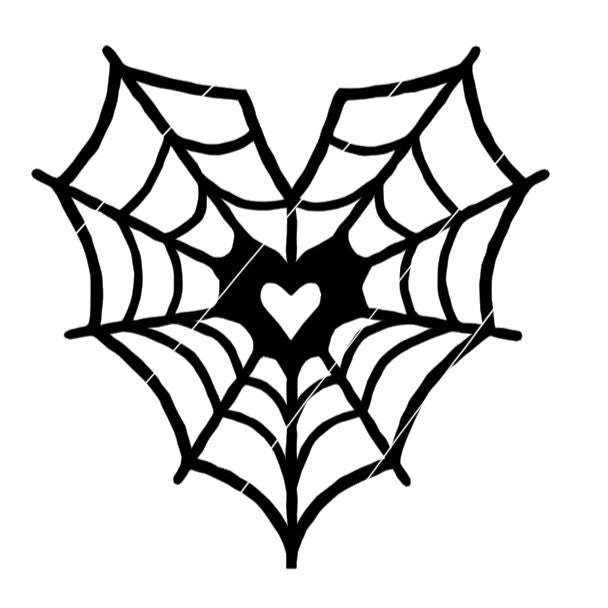Heart Spider Web Valentines Day SVG Cricut Cut File - Silhouette Cut ...