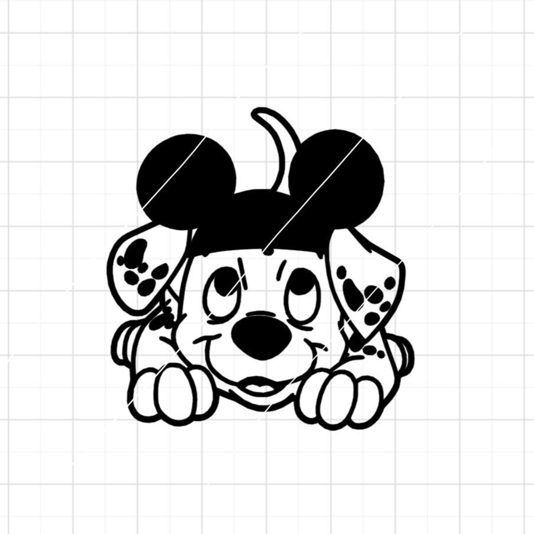 101 | Dalmatians | Dalmatian Puppy Mickey | Mouse | Ears Png SVG Cricut ...