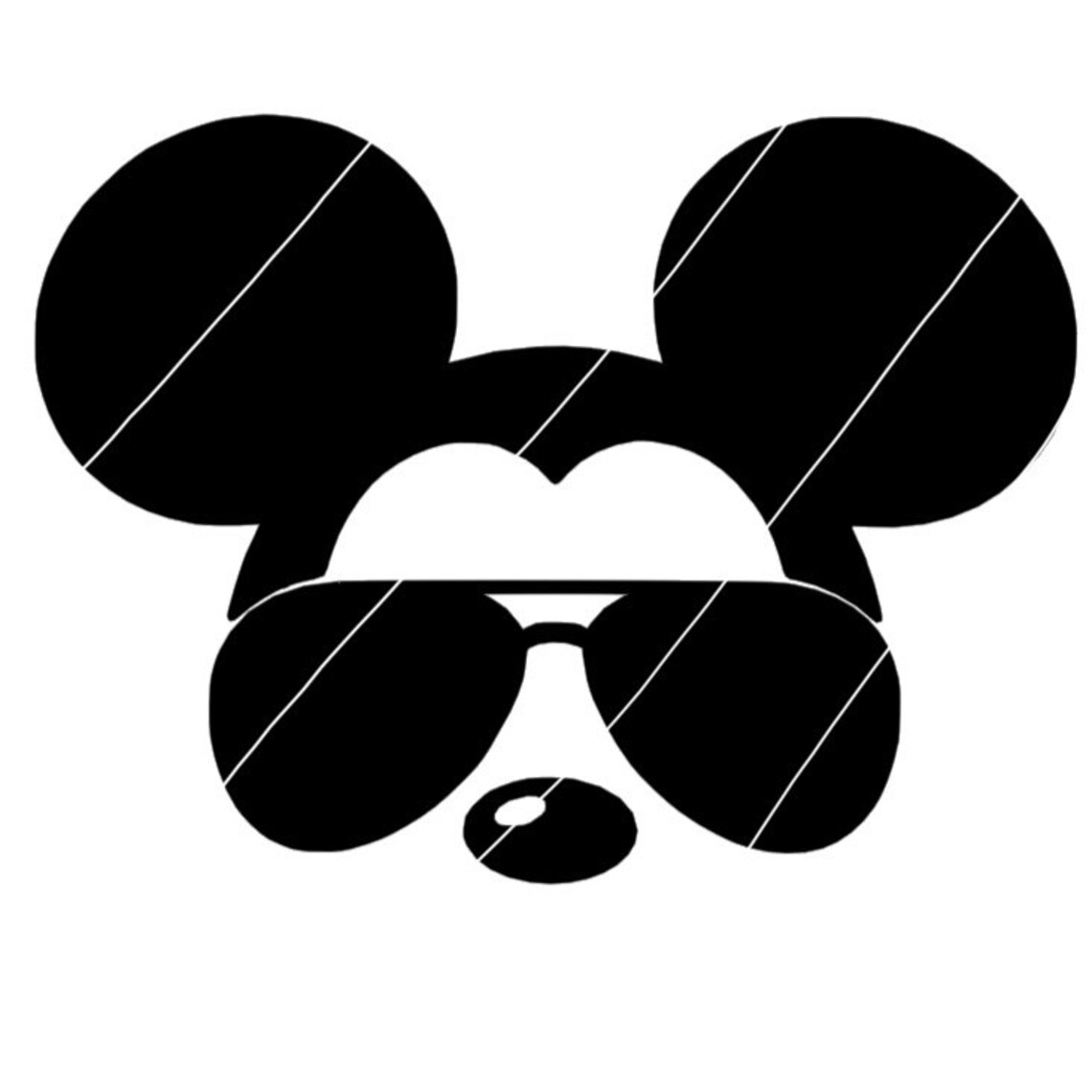 Cool Sunglasses Mickey | Mouse SVG Cricut Cut File - Silhouette Cut ...