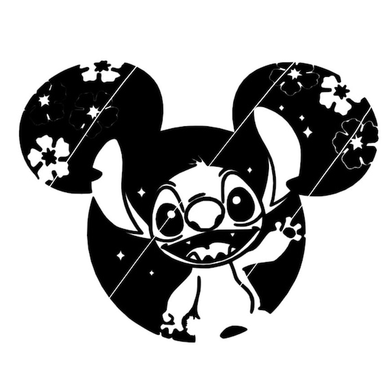 Stitch Mickey Mouse Ears Lilo SVG Cricut Cut File - Etsy UK