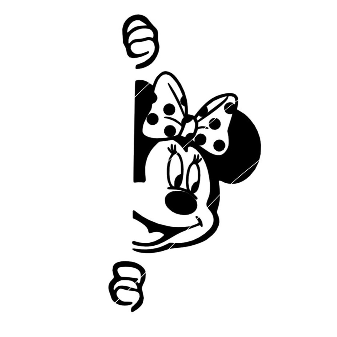 Mickey | Minnie | Mouse | Peeking Value Bundle Pack SVG Cricut Cut File ...