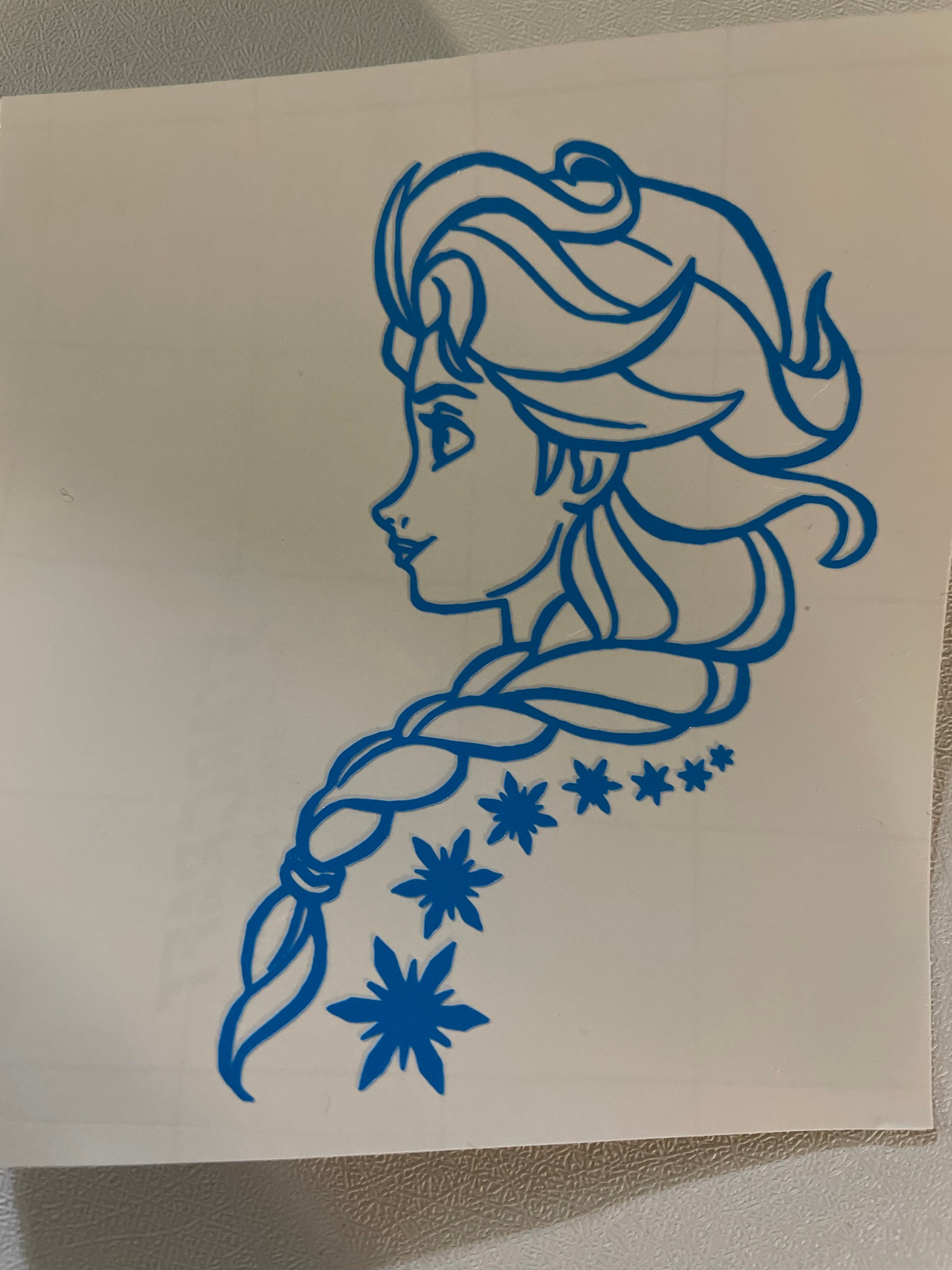 Elsa | Frozen | Hair Snowflake Winter SVG Cricut Cut File - Silhouette ...