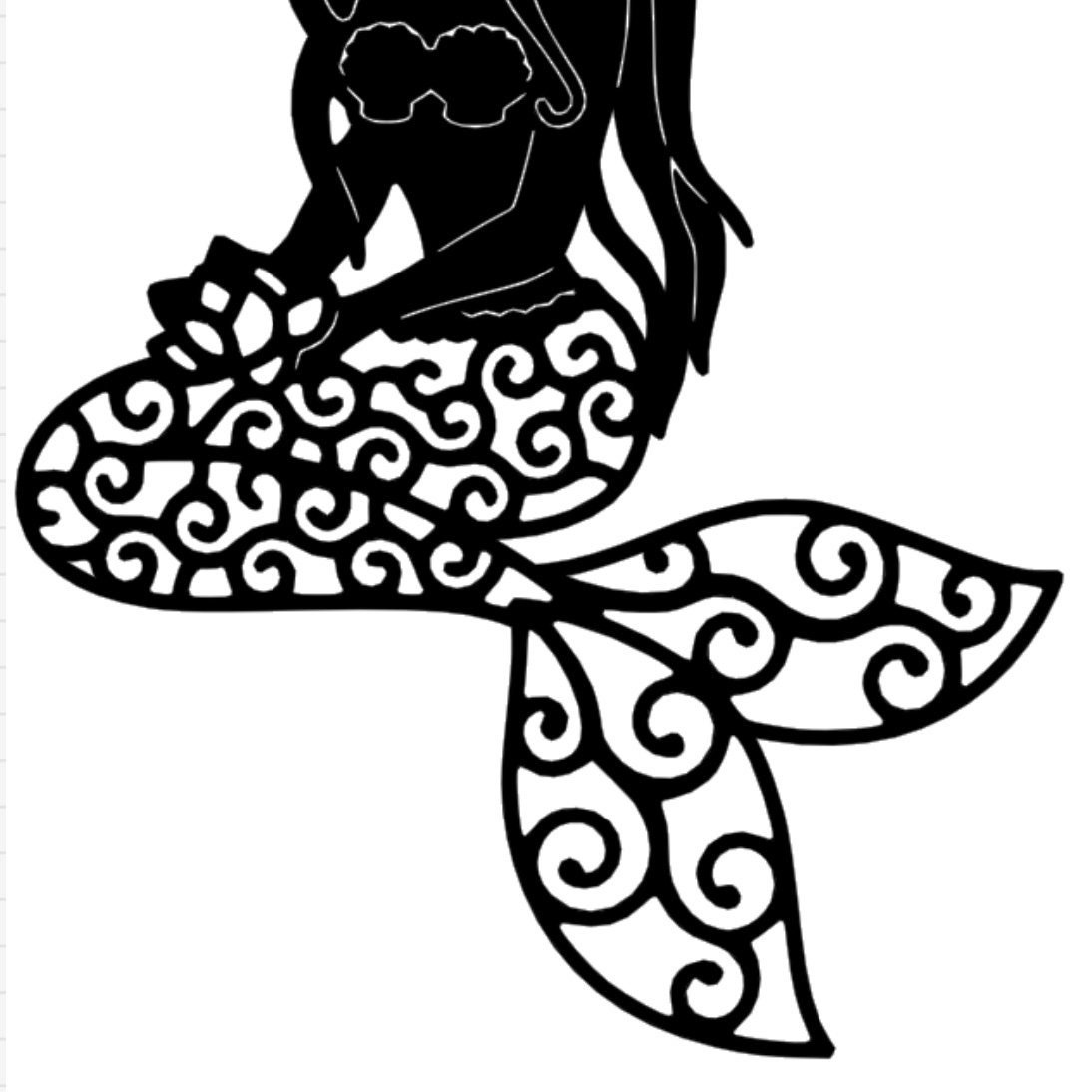 Beautiful Mermaid SVG Cricut Cut File - Silhouette Cut File - INSTANT ...