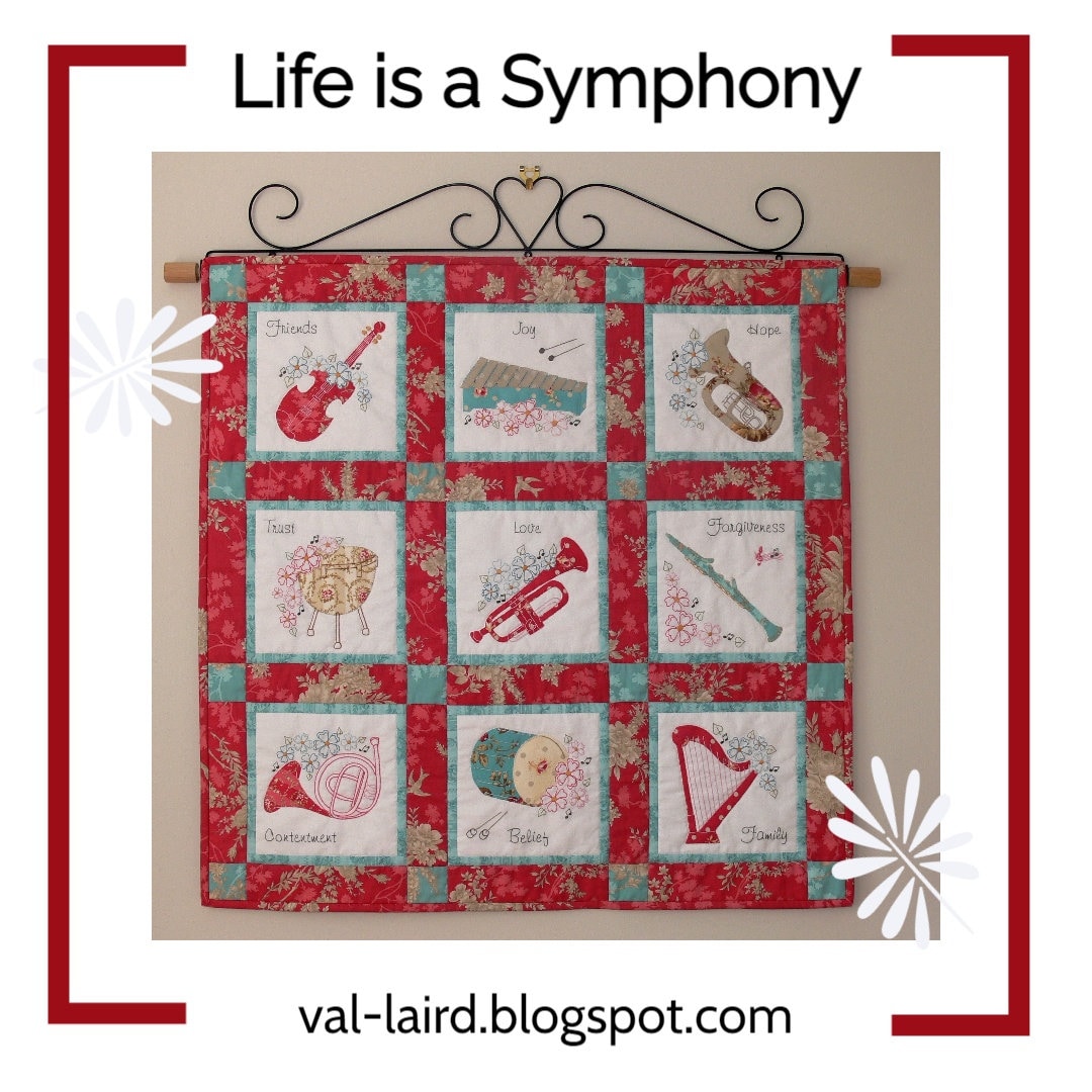 Life is a Symphony Wall Quilt Pattern - Etsy
