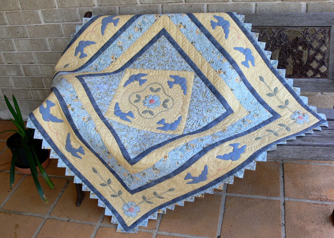 Bluebird of Happiness Quilt Pattern - Etsy