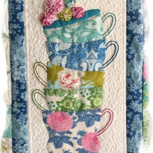 The Tea Party Patchwork and Applique Quilt Pattern (digital Download ...