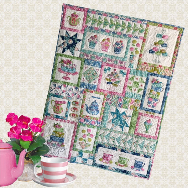 Tea Party Wall Quilt - Etsy