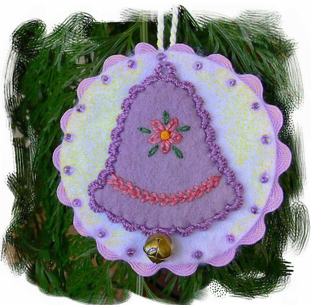 Christmas Bell Felt Ornament Decoration Pattern - Etsy
