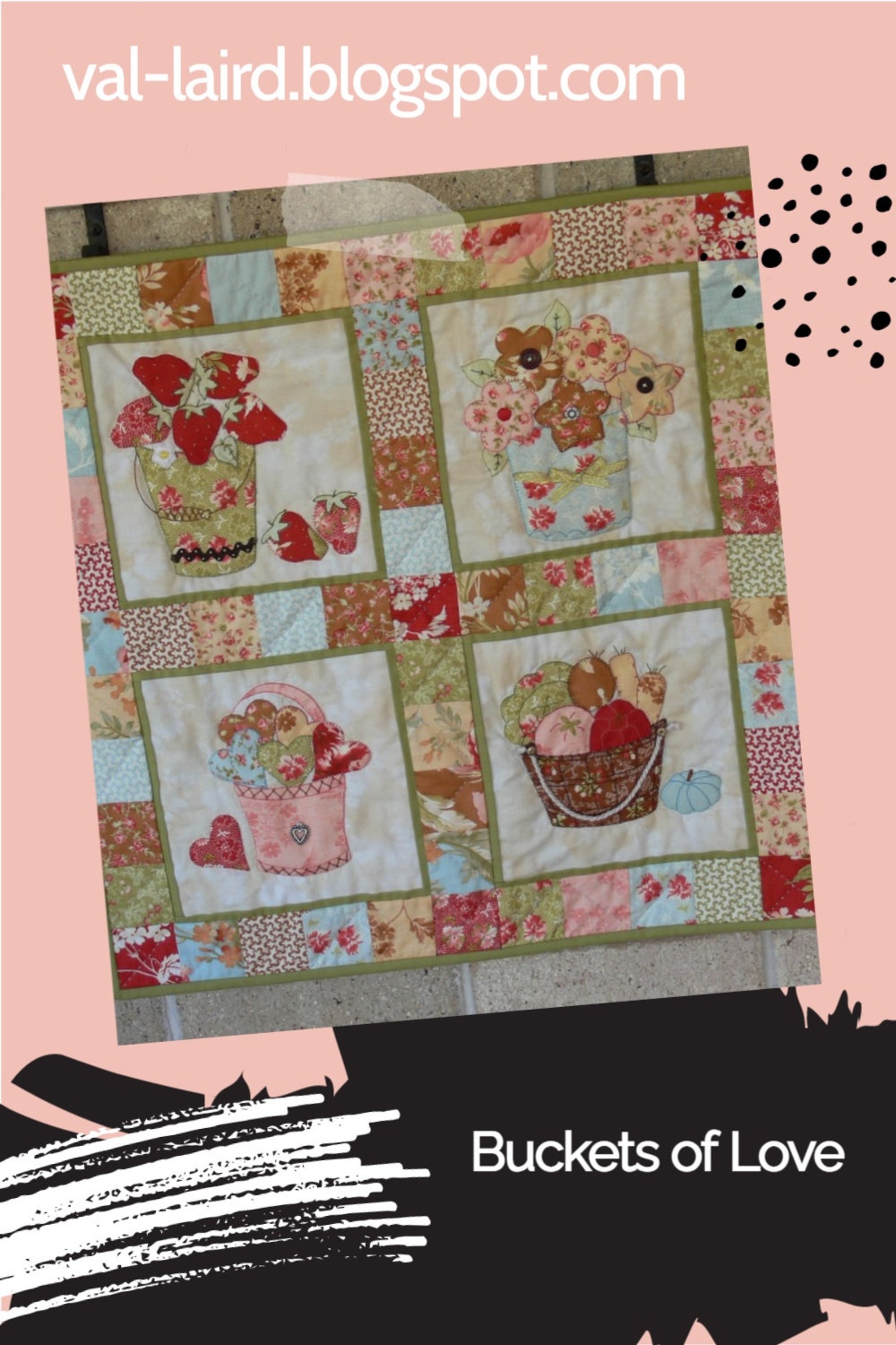 Buckets of Love Wall Quilt Pattern - Etsy