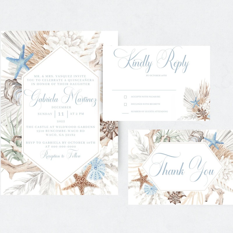 Beach Invitation - Etsy