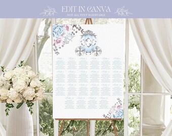 Cinderella Wedding Seating Chart - Etsy