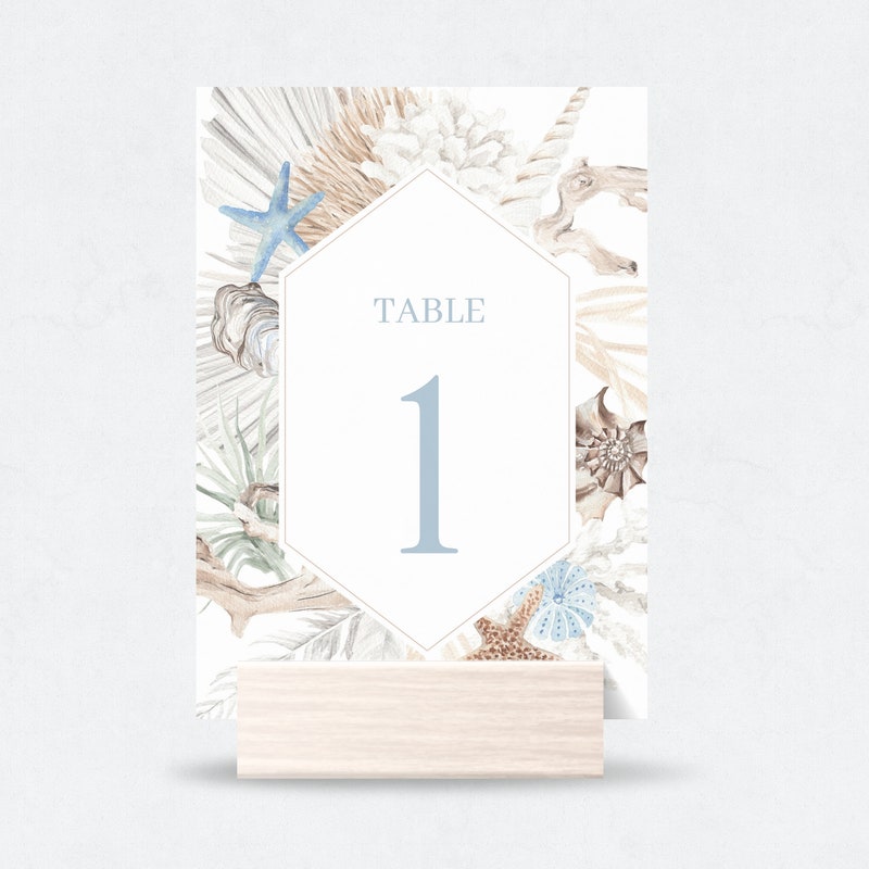 Beach Table Numbers - Etsy