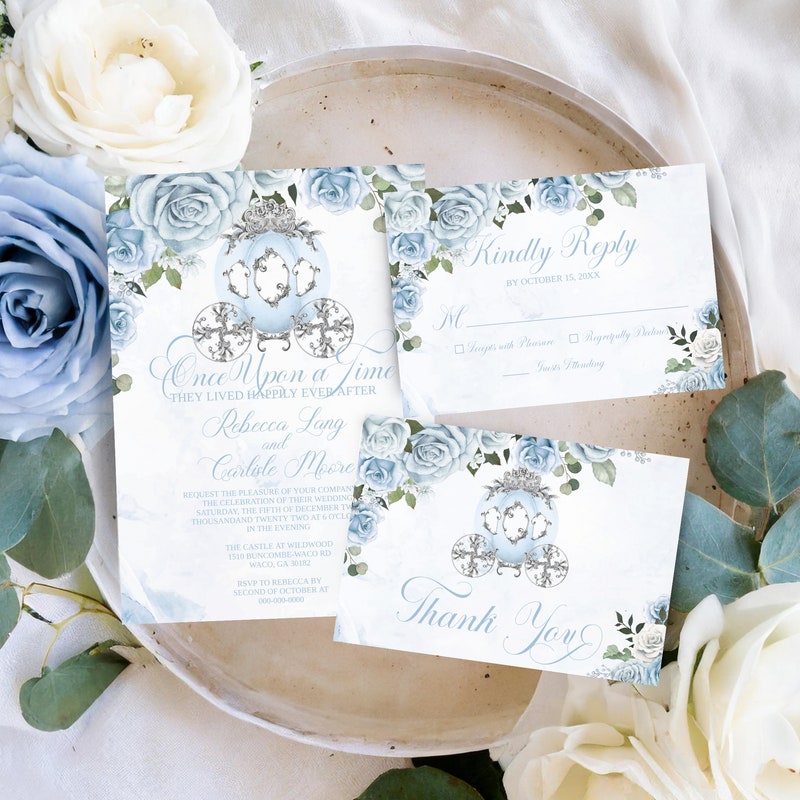 Cinderella Wedding Invitations - Etsy