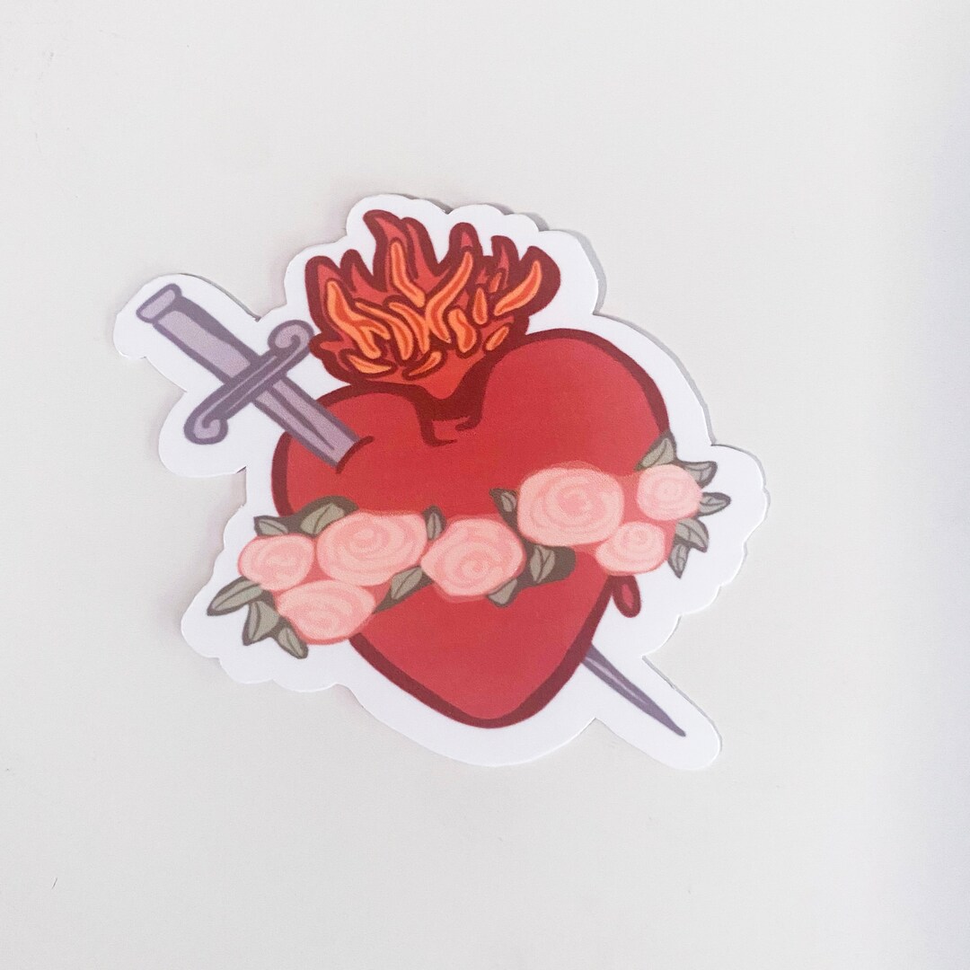 Immaculate Mary Sticker, Marian Sticker, Catholic Sticker, Catholic Art ...