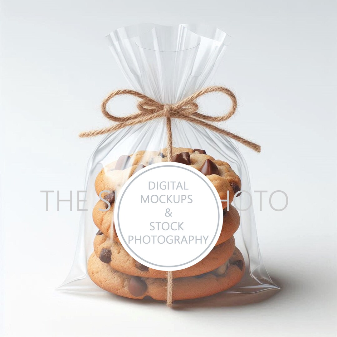 Round Square Sticker Mockup Label Mockup Gift Tag Mockup Treat Bag ...