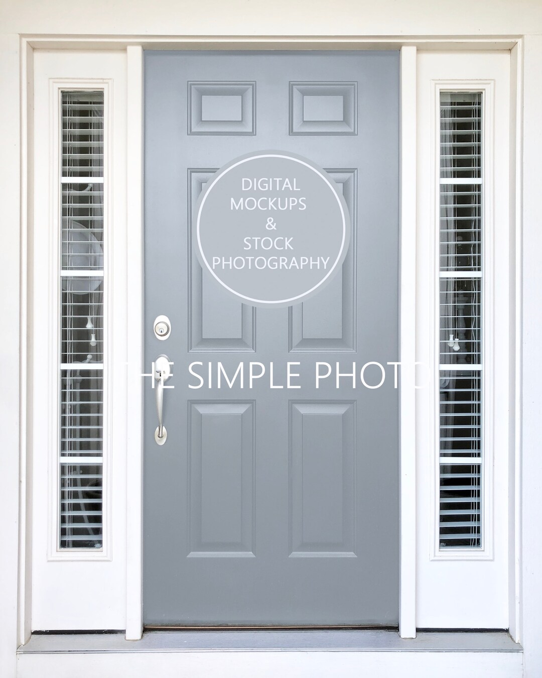 Light Gray Door Mockup, Blank Door Photo, Plain Gray Door, Blank Door ...