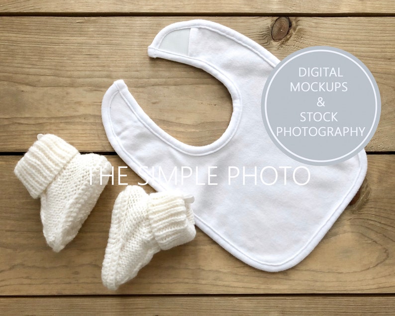 Blank Bib Mockup Bib Flatlay Bib Photo Mockup White Bib | Etsy
