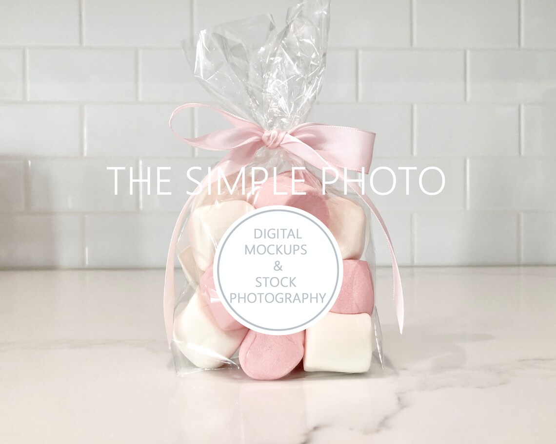 Treat Bag Mockup Sticker Mockup Party Mockup Shower Favor Mockup ...