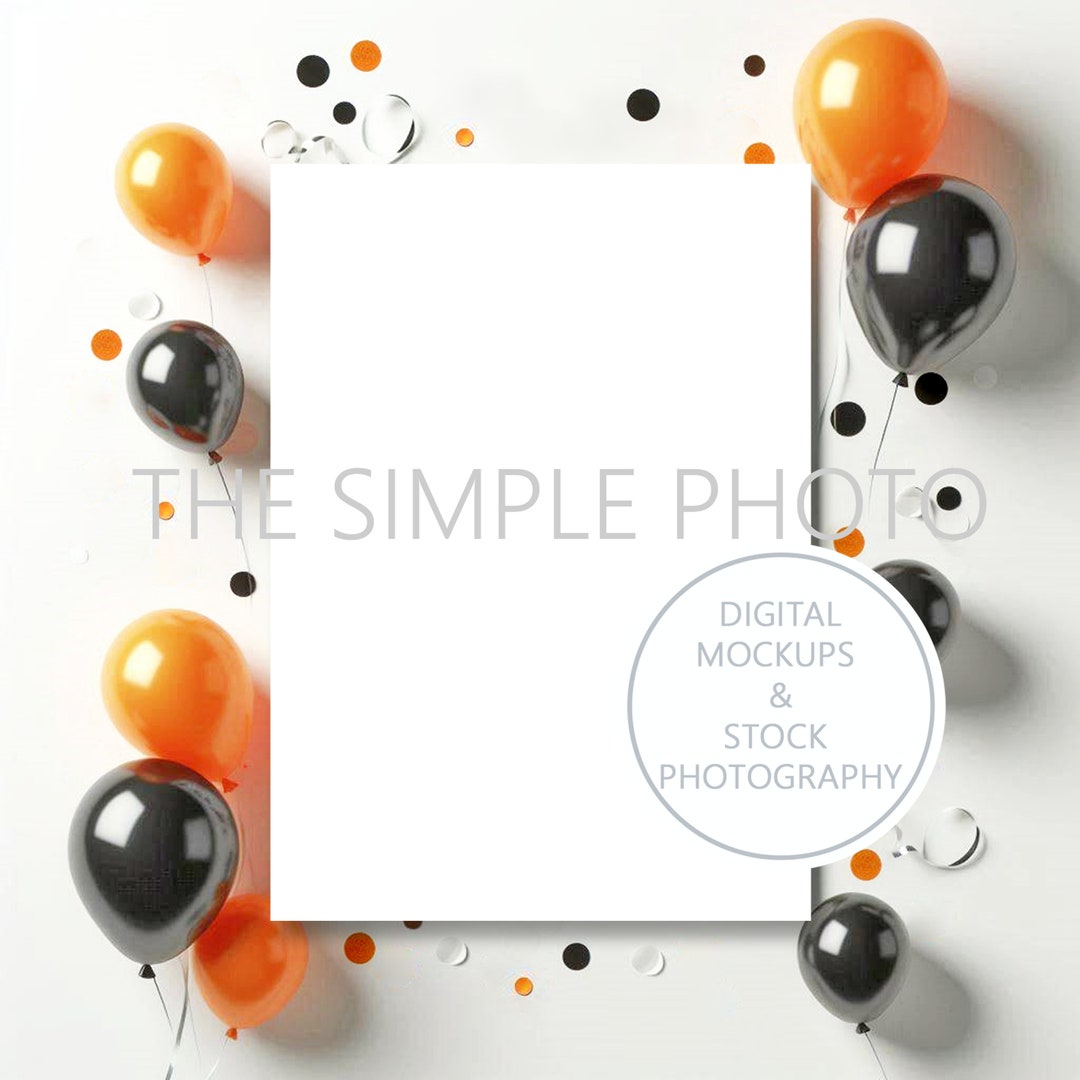 Blank 5x7 Halloween Invitation Mockup, Blank 5x7 Halloween Card Mockup ...