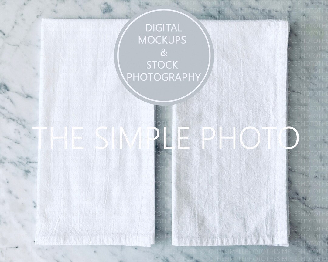 Blank Towel Mockup, Towel Mockups, Plain White Towels, Cotton Towel ...