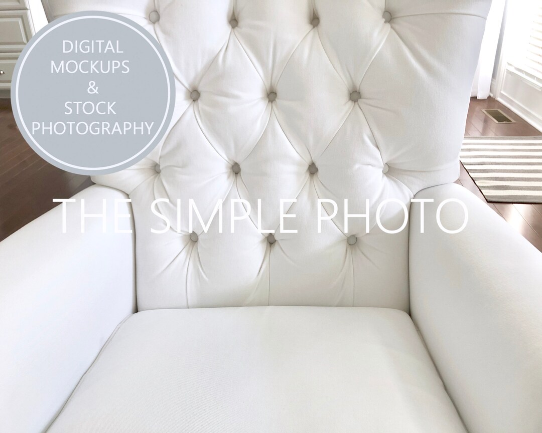 Blank Chair Mockup, White Chair Mockup, White Chair Photo, Blank Chair ...