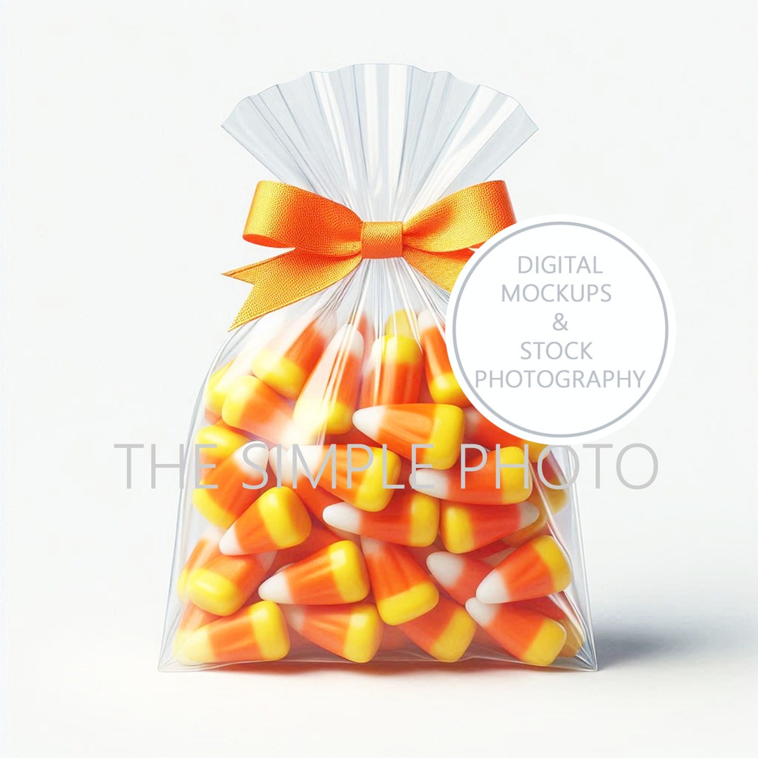 Halloween Sticker Mockup Trick or Treat Bag Sticker Mockup Halloween ...