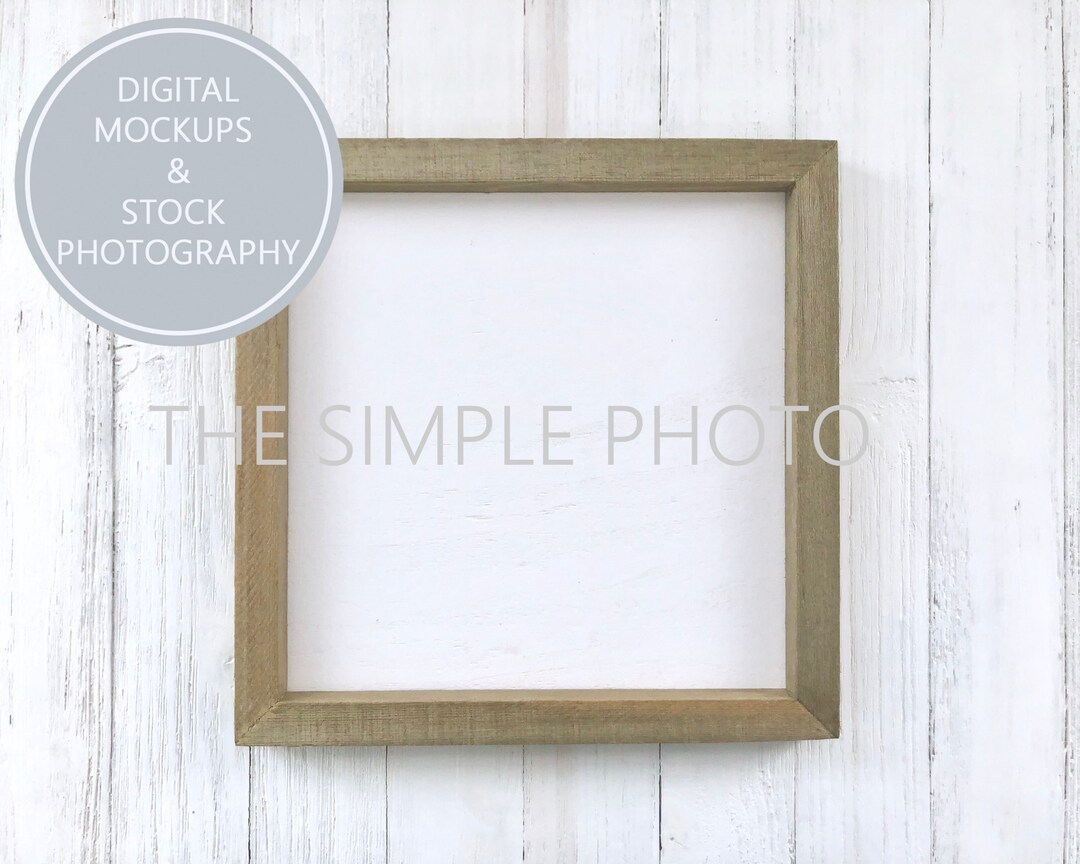 Square Sign Mockup, Wood Sign Mockup, Farmhouse Sign Mockup, Stock ...