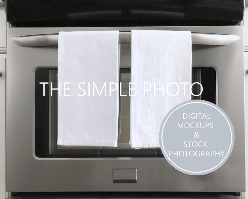 Set of 2 Towels Mockup, Blank Towel Photo, Kitchen Towel Mockup, Hand ...