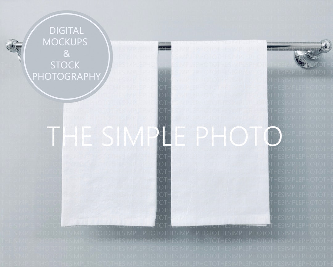 Bathroom Towel Mockup, Blank Towels, Towel Photograph, Bathroom Stock ...