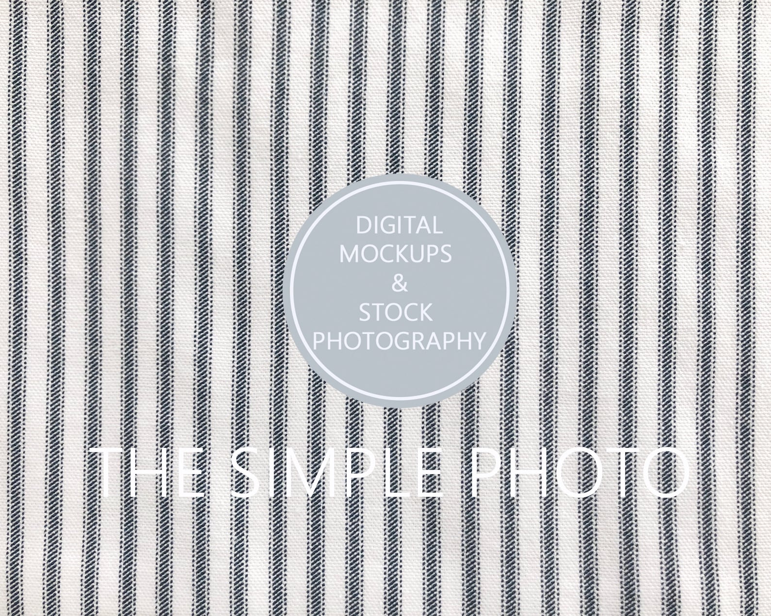 Ticking Stripe Stock Photo Background, Ticking Photo Mockup, Digital ...